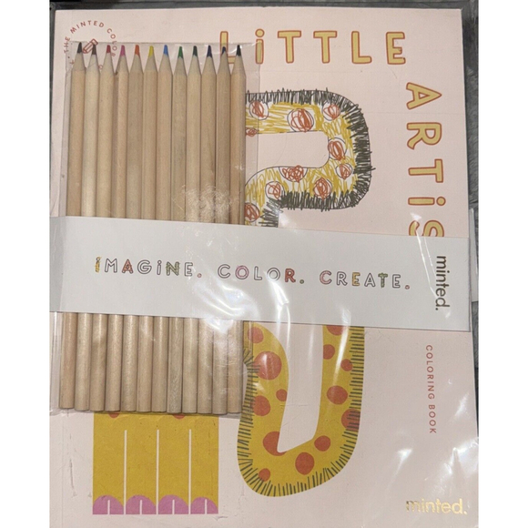 Minted | Art | New Minted Little Artist Coloring Book And Colored ...
